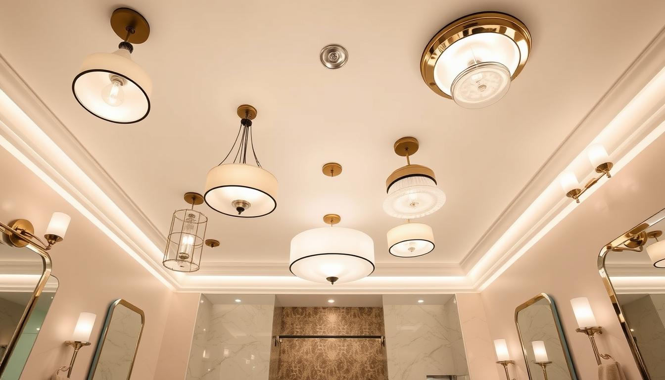 Bathroom Light Fixtures Ceiling Designs