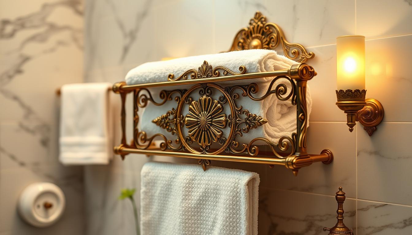 Elegant Antique Brass Towel Warmer Designs