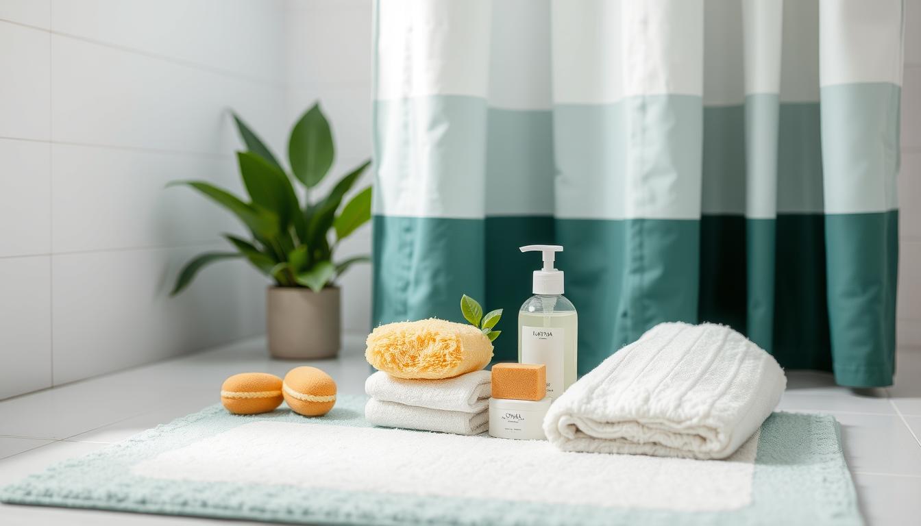 Matching Bath Mat and Shower Curtain Ideas