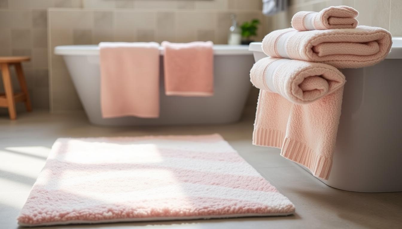 Matching Bath Mat and Towels Ideas