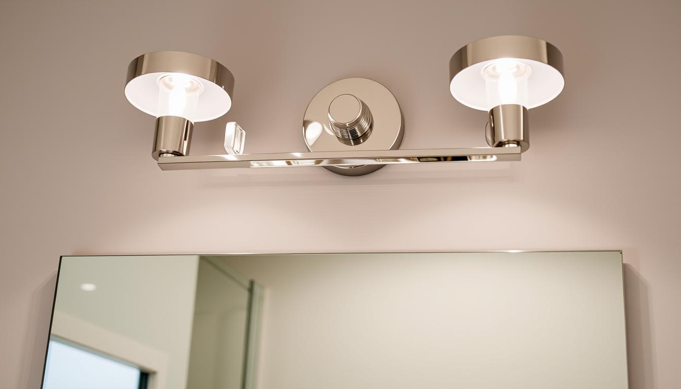 Elegant Silver Bathroom Light Fixtures